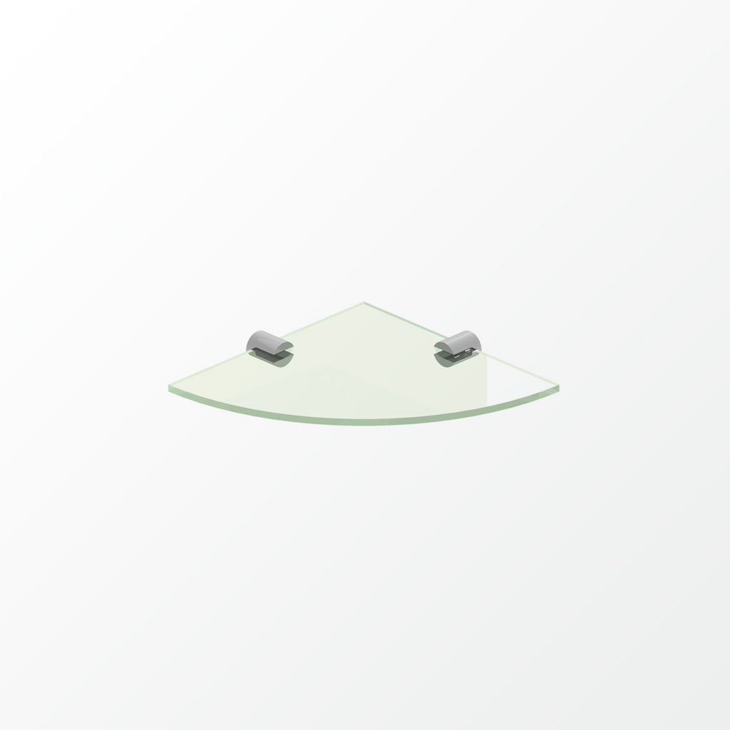 Universal Corner Glass Shelf - Round